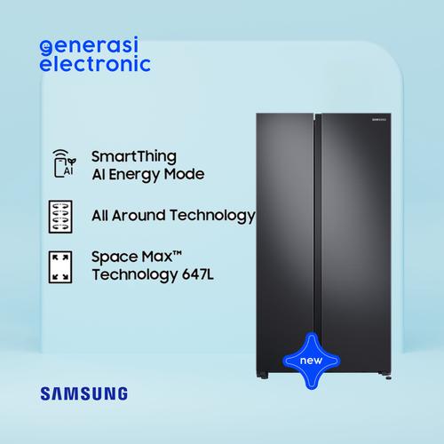 Jual Samsung Side by Side RS70 / RS70F65QNFSE / RS70F65 / QNFSE AI Refrigerator SmartThings 680L ...
