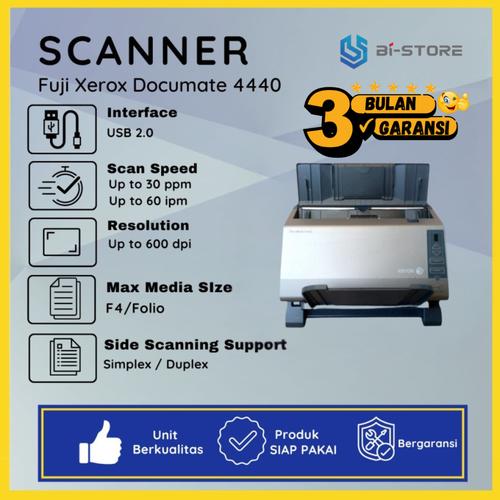 Jual Scanner Folio Documate Xerox 4440 Bisa F4 Kecepatan Scan Hingga 40 ...