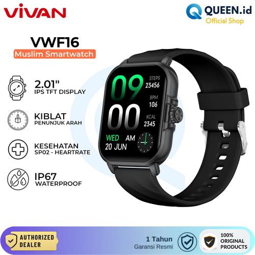 Jual VIVAN VWF16 Smartwatch 2.01" IPS TFT Display Muslim Prayer Smart watch Waktu Sholat Arah ...