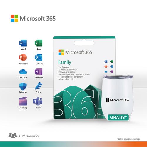 Promo Microsoft 365 Family Subscription - Digital Download Cicil 0% 3x ...