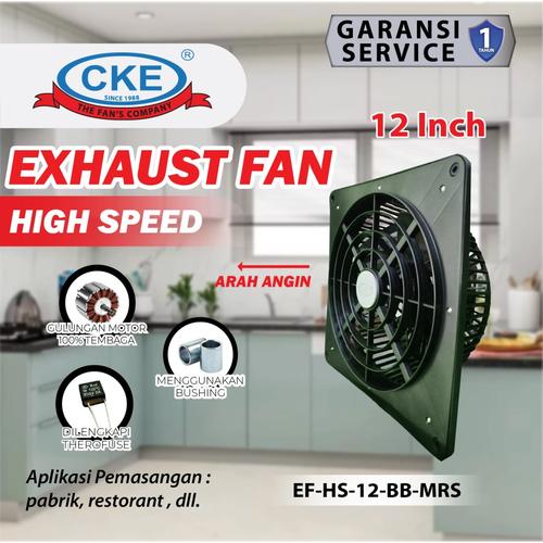 Jual CKE Wall Exhaust Fan High Speed 12 Inch EF-HS-12-BB-MRS Kipas ...