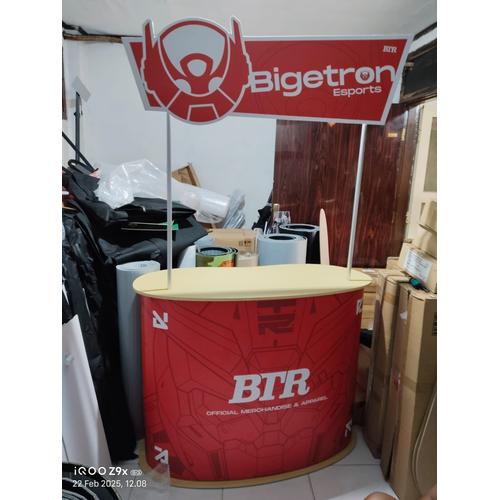 Jual Poly Counter big ( Dengan Cetakan ) / Event Desk ( Lengkung ...