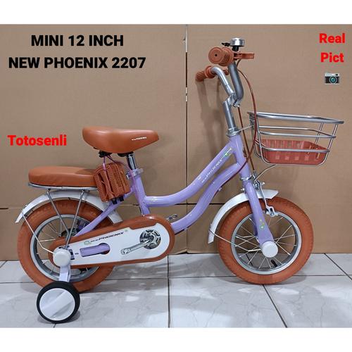 Jual sepeda anak cewek MINI 12 inch NEW PHOENIX NP-2207 - Cream - Kab ...