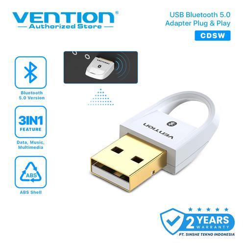 Jual VENTION USB Bluetooth 5.0 Dongle Adapter Small Design High Speed ...