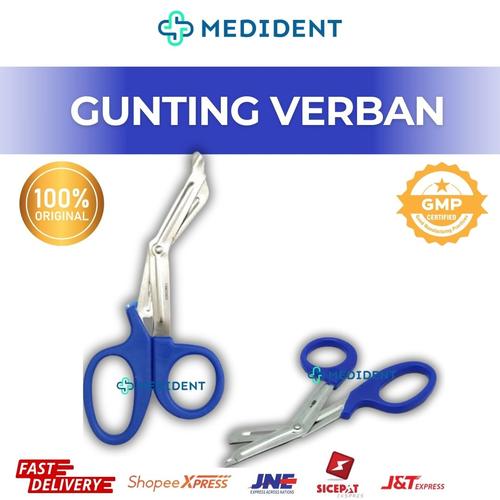 Jual Gunting Verban / Gunting Bengkok - 18 CM BIRU - Jakarta Utara ...