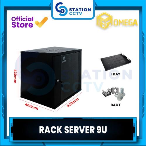 Promo WALLMOUNT RACK 9U SINGLE DOOR / RACK SERVER 9U WITH PACKING KAYU ...