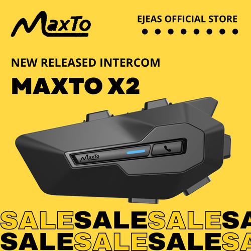 Promo Maxto X2 Intercom Bluetooth Radio FM Helm Music Sharing 2 Rider ...