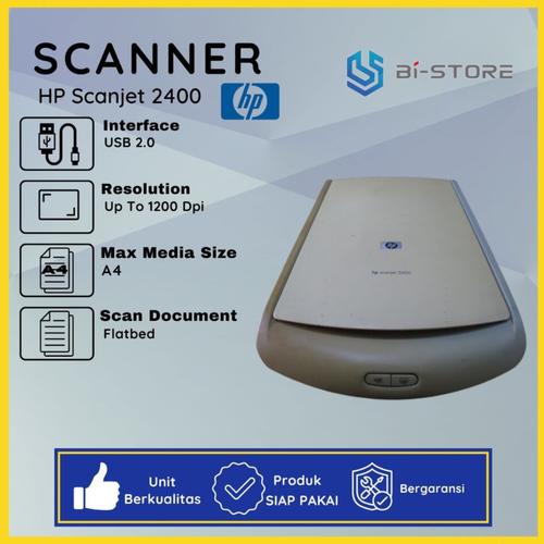 Jual Scanner Hp Scanjet 2400 Scan Berwarna Ukuran Dokumen A4 - Kota ...