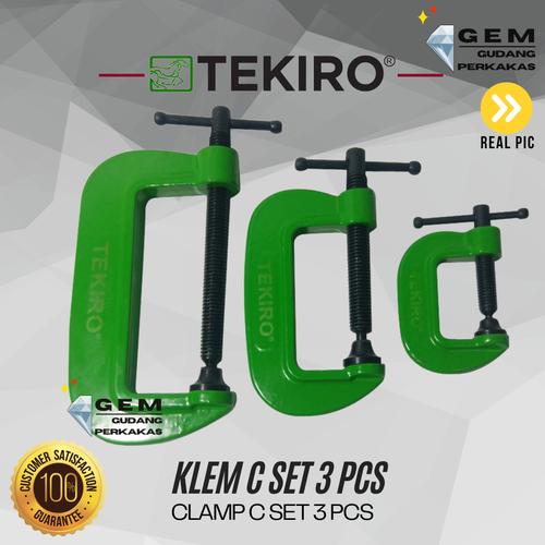 Jual TEKIRO GT-CC1793 CLAMP C SET 3 PCS / Klem C Set 3 PCS GT-CC 1793 ...