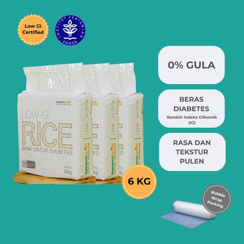 Jual Beras Putih Premium 6Kg - Beras Diabetes Rendah IG Hanami Rice ...