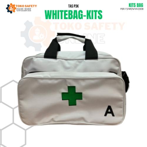 Jual Tas P3K White Bag Kit - Tas Emergency Kit Putih Model Slempang dan ...