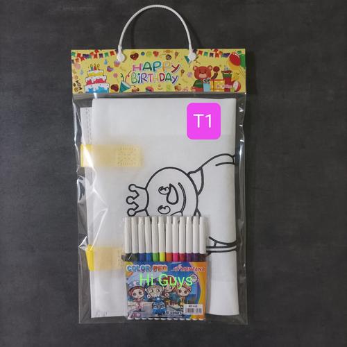 Jual Mewarnai melukis tas lukis spunbond bingkisan souvenir ulang tahun ...