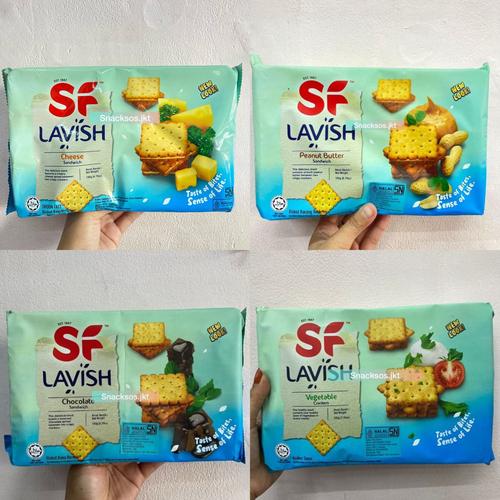 Jual LAVISH SANDWICH CRACKERS CHOCOLATE / CHEESE/ VEGETABLE / PEANUT ...