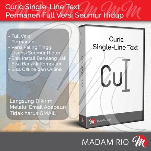 Promo Curic Single-Line Text SketchUp Lisensi Permanen Full Versi Tanpa Batas - Kab. Blitar ...