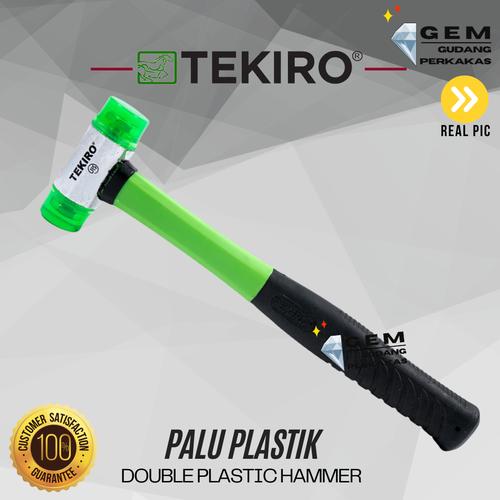 Jual TEKIRO DOUBLE PLASTIC HAMMER / Palu Plastik Ukuran 25MM, 30MM ...