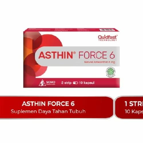 Jual Astin Force 6 Daya Tahan Tubuh - 1 strip @10 kapsul - 1 box @2 ...