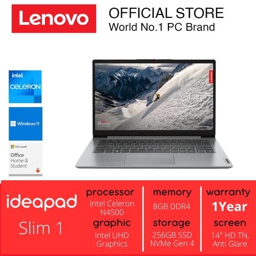 Promo Lenovo IdeaPad Slim 1 14IJL7 Intel Celeron N4500 8GB SSD 256GB 14 ...