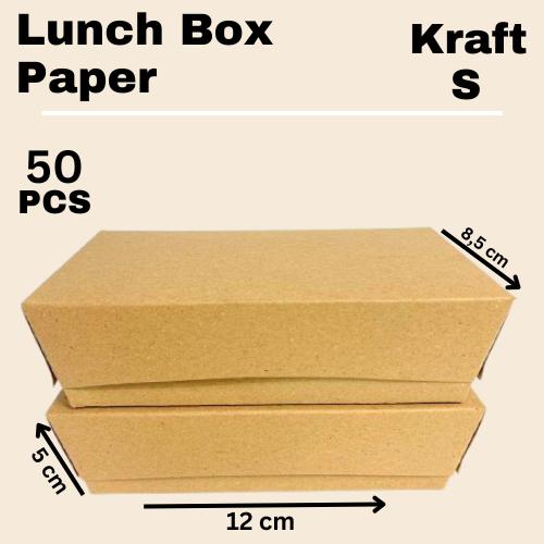 Jual Paper Lunch Box Kertas (LIPAT) S M L Isi 50 pcs - Kota Batu - Ice ...