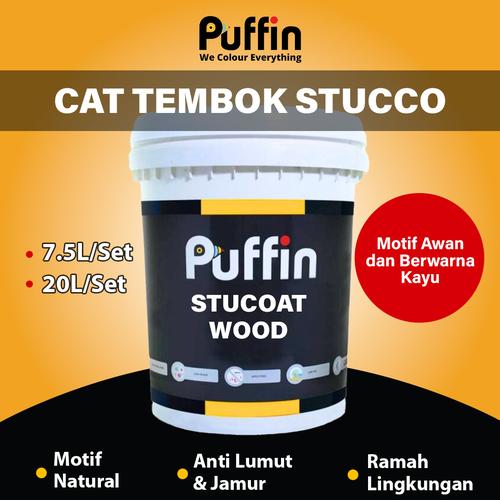 Promo Puffin Stucoat Wood Set. Cat Tembok Tekstur Kayu 7.5L/Set dan 20L ...