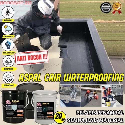 Jual Aspal Cair 20Kg Cat Waterproof Anti Bocor Kolam Talang Cor Dak ...