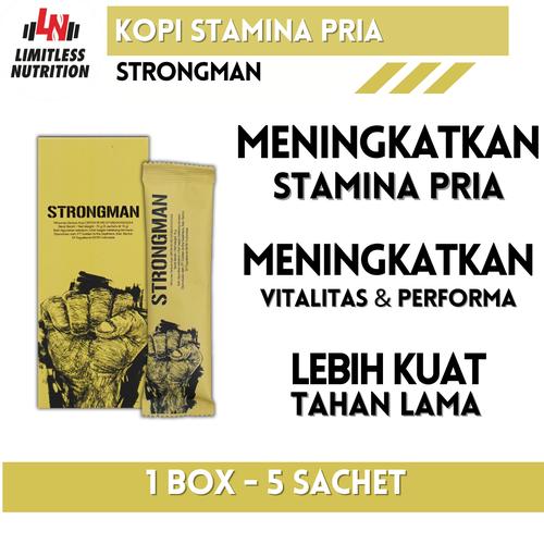 Promo Kopi Stamina STRONGMAN Pria Dewasa 1 Box isi 5 Sachet - Vitalitas ...