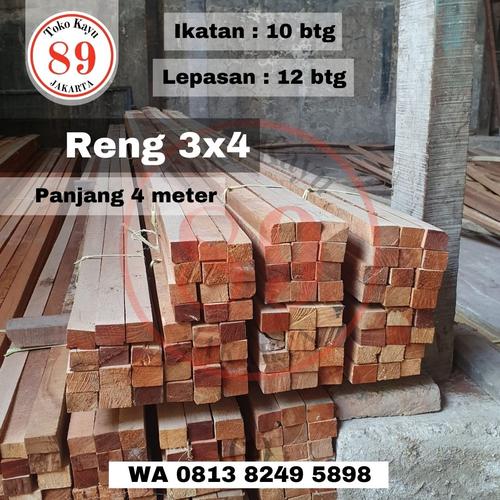 Jual Kayu Reng 3x4 Meranti batangan / Meranti ikatan / batangan M biasa ...