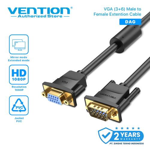 Promo Vention DAA - Kabel Extension VGA Male to Female - DAG 1M ...