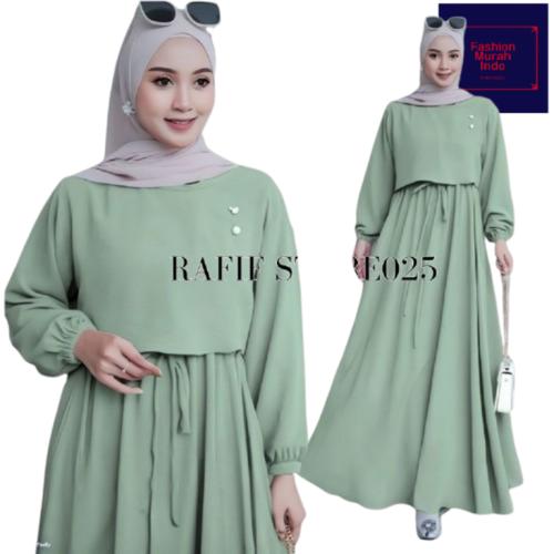 Jual Gamis lebaran 2025 warna sage green hijau ukuran s m l xl airflow ...
