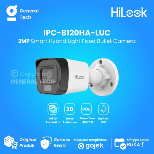 Jual CCTV IP Camera HiLook 2MP SMART HYBRID light IPC-B120HA-LUC AUDIO ...