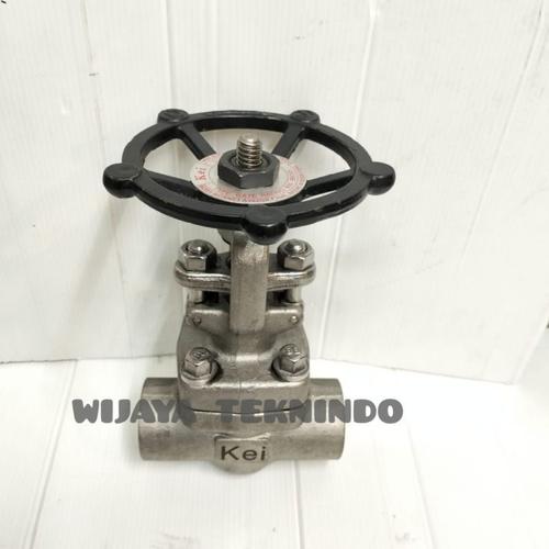 Jual Gate Valve Class 800 Stainless SS 304 3/4" inch Socket Weld - Gate ...