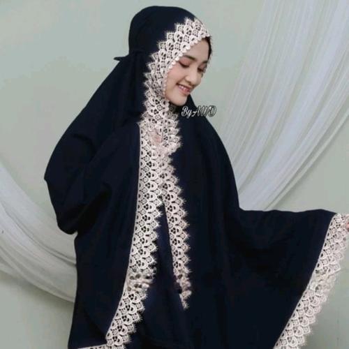 Jual mukena dewasa katun mikro premium mukena sholat k7h2024 - Navy ...