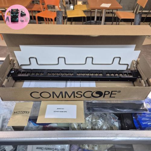 Jual AMP COMMMSCOPE PATCH PANEL 24PORT LENGKAP MODULAR JACK CAT 6 ...