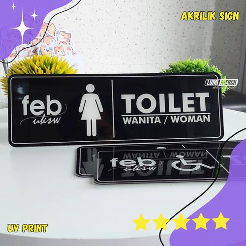 Jual Akrilik Sign Nama Ruangan / Custom Tulisan Sign Board Akrilik UV ...