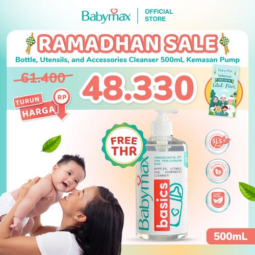 Promo [KEMASAN PUMP] Babymax Basics Bottle, & Utensils, Cleansers 500 ...