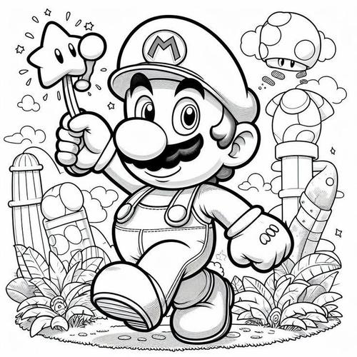 Jual Tanpa cat kanvas lukis 15x20 gambar super mario - Kota Surabaya ...
