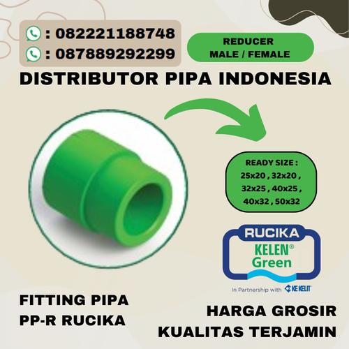Jual Fitting Pipa PPR Rucika REDUCER MALE / FEMALE untuk Air Panas dan ...