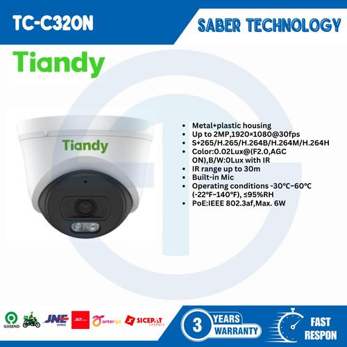 Jual CCTV IP Tiandy TC-C320N 2MP Audio Indoor - Jakarta Pusat - Saber Technology | Tokopedia