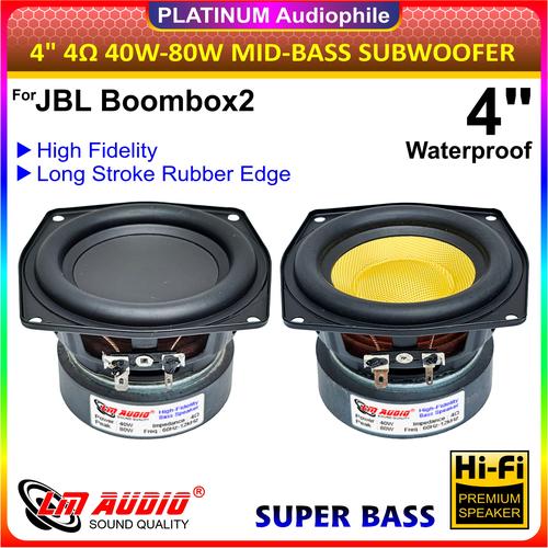 Jual Speaker 4" inch Mid-Bass Subwoofer 40W-80W 4 ohm For DIY JBL BOOMBOX 2 LM-4130 4133 - HITAM ...