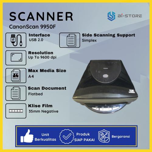 Jual Scanner Canon CanoScan 9950F Dengan TMA - Kota Bekasi - Bi-Store ...