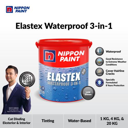Jual ELASTEX WATERPROOF 3-IN-1(TINTING) -1KG- CAT PELAPIS ANTI-BOCOR NIPPON - SHENANIGAN ...