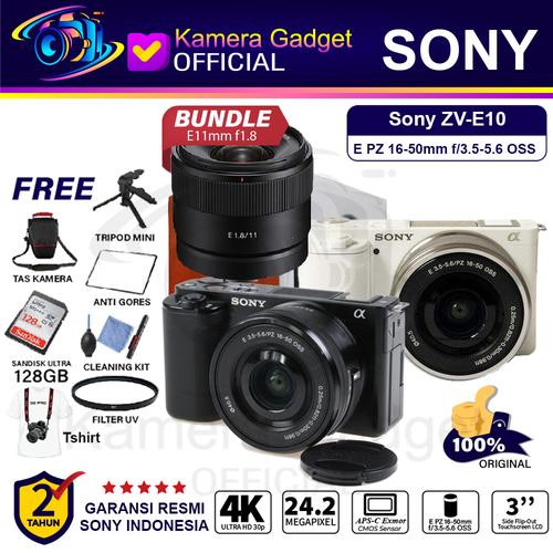 Promo Sony Alpha ZV-E10 Kit 16-50mm + E 11MM f1.8 Mirrorless Original ...