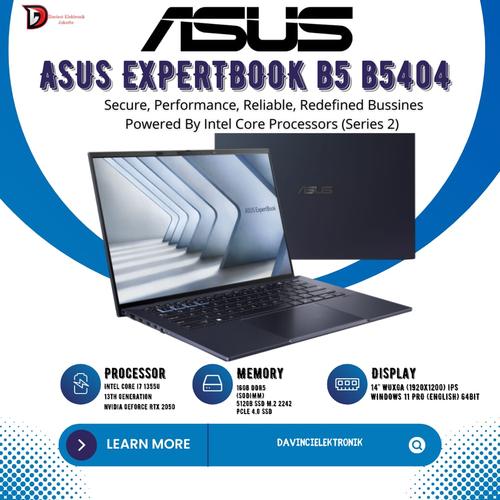 Jual ASUS EXPERTBOOK B5 B5404 i7-1355U 16GB RAM 512GB SSD RTX 2050 14 ...