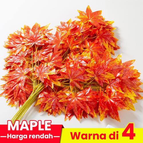 Promo (Bayar di Tempat) Ranting Daun Maple 3/1 Lusin/1 Lusin Ranting ...