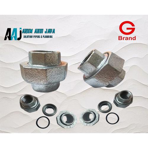 Jual Water mur galvanis 1/2 inch / Union galvanis #150 ukuran 1/2 ...