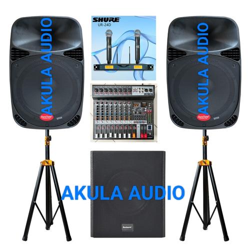 Jual Paket Sound System Speaker Pasif 15 Inch BareTone MAX15MW Power Mixer 8 Ch With Sub ...