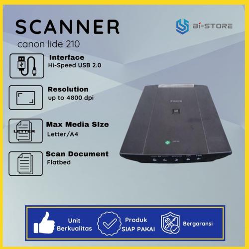 Jual Scanner A4 Canon Canoscan Lide 210 Siap Pakai Fungsi Normal - Kota ...