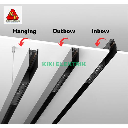 Promo Rel Magnetic Track Light Bahan Aluminium Panjang 3 Meter / Rel ...