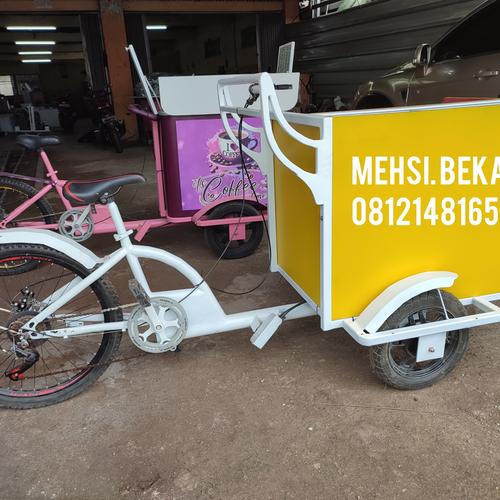 Jual Gerobak sepeda Gowes keliling serbaguna (Gerobak sepeda listrik ...