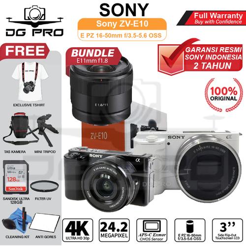 Jual Sony Alpha ZV-E10 Kit 16-50mm + E 11MM f1.8 Mirrorless Camera ...
