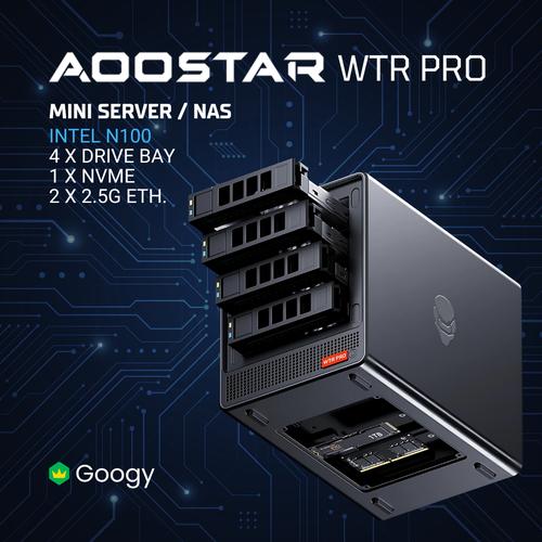 Jual NAS Mini Server - Aoostar WTR Pro Intel N100 - 4 Bay + 1 NVME + 2 ...